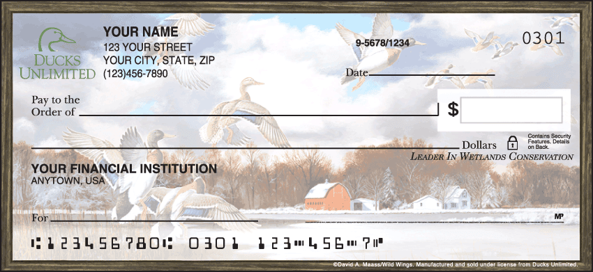 Ducks Unlimited Checks - 2nd Box Only 10¢ | Check Gallery